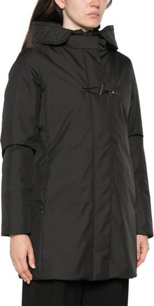 Fay Padded Parka Coat - Black