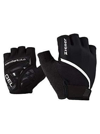 Ziener Gants de vélo/VTT ou de cyclisme Celal pour hommes | Doigts courts, respirants/rembourrés, noirs, 9,5