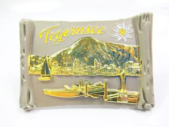 Generic Tegernsee Bayern Metall Magnet Souvenir Germany Berge Edelweiss Schiff