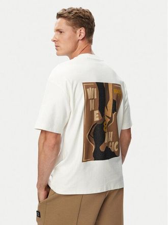 HUGO BOSS T-Shirt Detzi 50563795 Wei&szlig; Relaxed Fit