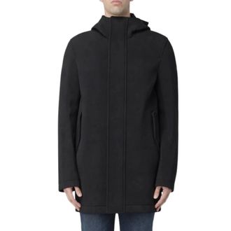 Manuel Ritz Hooded Montgomery Coat - - Coats - Herren - Schwarzk - M
