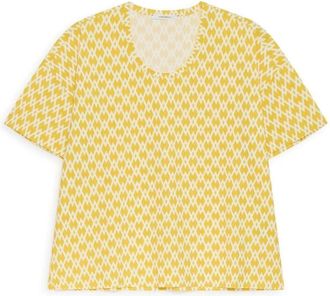 Maliparmi Maliparmi, Femme, Tops, Jaune, Taille: 42 FR Diamond Glow T-Shirt