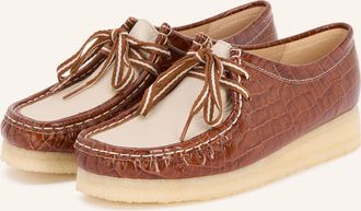 Clarks Schn&uuml;rer Wallabee braun