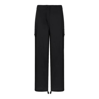 Douuod Femme, Pantalons, Noir, Taille: 36 FR Pantalon Cargo Large