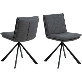 ebuy24 Flynn Esszimmerstuhl grau