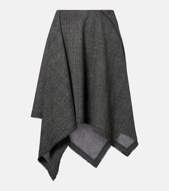 Alexander McQueen Jupe midi en laine