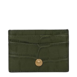 Versace Hommess Porte Documents Cuir Vert/Olive