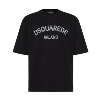Dsquared2 Loose Fit T-shirt - - Tops - Herren - Schwarzk - S