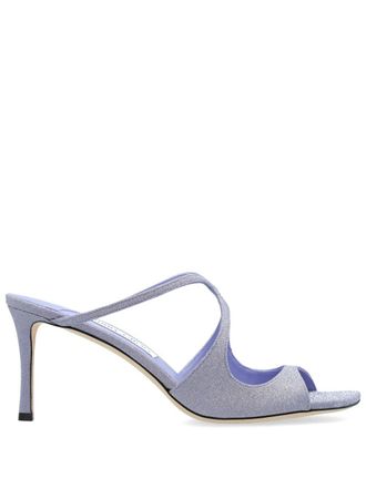 Jimmy Choo London mules Anise 75 mm à découpes - Bleu