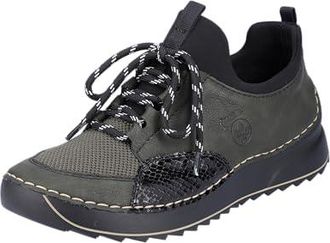 Rieker Femme 51513 Mocassin, Combinaison Verte, 42 EU