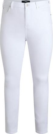 Zizzi Amy Super Slim Jean taille haute pour femme Taille 42-60, Blanc., 52W / 32L