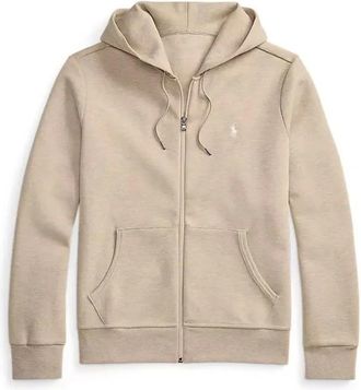 Polo Ralph Lauren Homme, Sweatshirts et sweats &agrave; capuche, Beige, Taille: XL Double-Knit Full-Zip Sweat &agrave; capuche