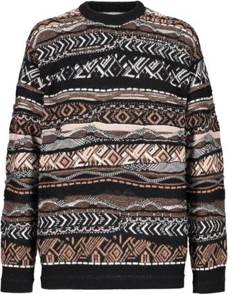 Laneus Homme, Pulls, Multicolore, Taille: M Pull ras du cou Fair Isle