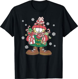 Garfield Snowy Big Chest Portrait T-Shirt