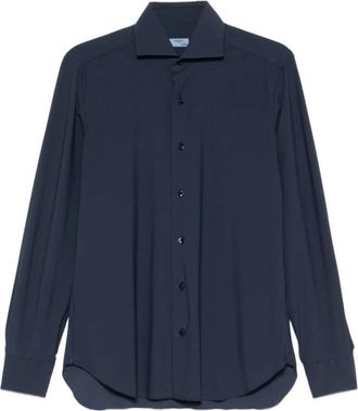 Barba Homme, Chemises, Bleu, Taille: 4XL Camicia bottoni