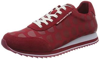 Desigual Femme Shoes_Pegaso_logoman Basket, Rouge, 36 EU