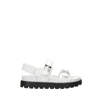 Tory Burch Sandales sport en cuir avec logo - Femme - Chaussures - Blanc - Taille: 38 1/2 EU