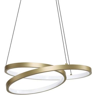 Ideal Lux Ideal Lux OZ Suspension LED int&eacute;gr&eacute;e en laiton, 4350 lm, 3000 K