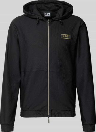 Emporio Armani Regular Fit Sweatjacke mit Logo-Patch