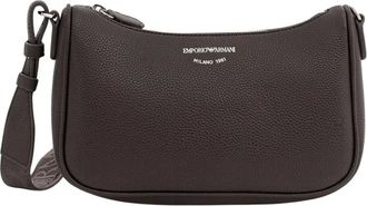 Emporio Armani Sac bandouli&egrave;re &agrave; logo - Femme - Sacs - Brun - Taille: ONE Size