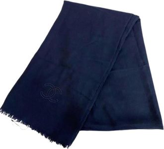 Chanel Pre-owned Shawl - Femme - Pre-owned - Bleu - Taille: ONE Size