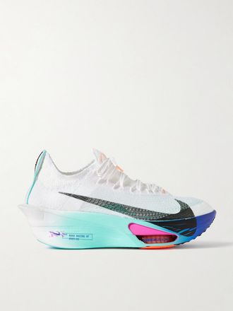 Nike Air Zoom Alphafly 3 Sneakers Aus Flyknit-material - Wei&szlig;