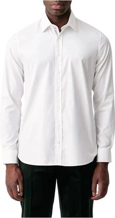 Michael Kors Chemise slim-fit en coton stretch - Homme - Chemises - Blanc - Taille: XL