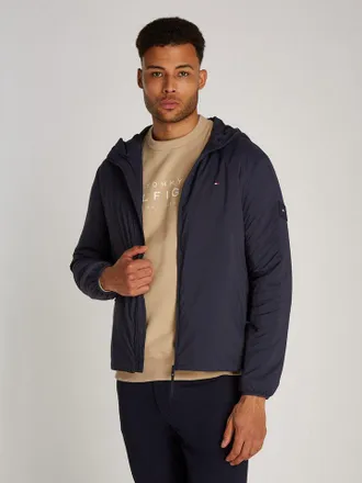 Tommy Hilfiger Kurzjacke TECH PACKABLE HOODED JACKET mit Logostickerei