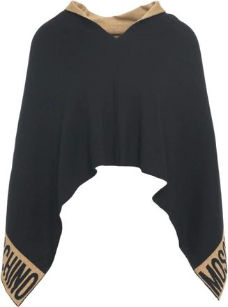 Moschino Femme, Vestes, Noir, Taille: ONE Size Cape Double-Face