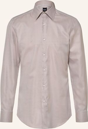 HUGO BOSS Hemd Hank Slim Fit beige