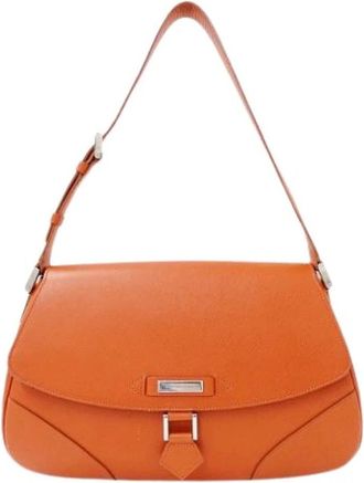 Burberry Pre-owned Vintage Schultertasche - - Pre-owned - Damen - Orange - ONE SIZE