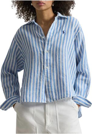 Polo Ralph Lauren Femme, Blouses et Chemises, Multicolore, Taille: 38 FR N WD CRP ST-Long Sleeve-Button Front Shirt