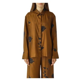 Maison Margiela Femme, Blouses et Chemises, Brun, Taille: 34 FR Shirt MM