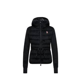 Moncler Moncler Polartec Padded Hoodie, Women, Black, Size: Xl