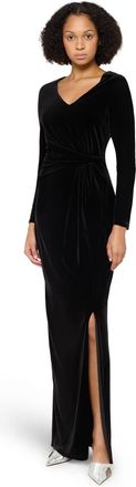 Vera Mont Damen Abendkleid Langarm 42, Schwarz