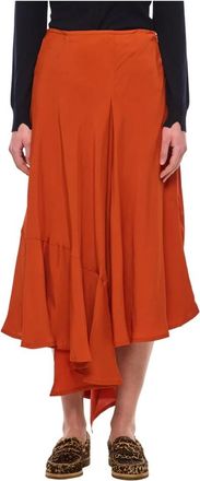 Colville Femme, Jupes, Orange, Taille: 36 FR Voulant Midi Skirt