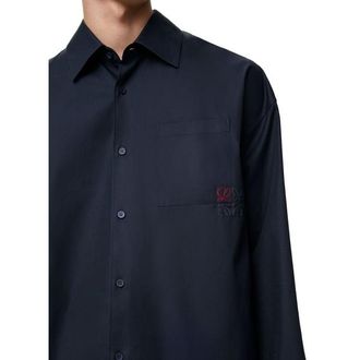 Loewe Chemise manches longues en serg&eacute; de coton