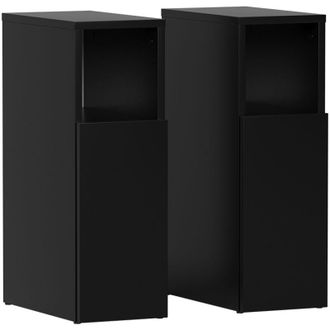 Vicco Nachttisch Enton, Schwarz, 2er set, Vicco