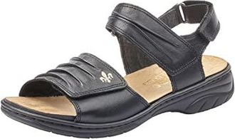 Rieker Femme Fr&uuml;hjahr/Sommer 64560 Sandales Bout ferm&eacute;, Noir, 39 EU