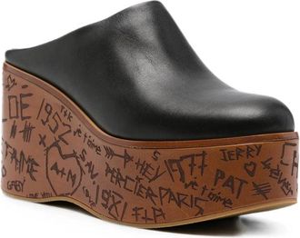 Chlo&eacute; Platform Wedge Flat - Black