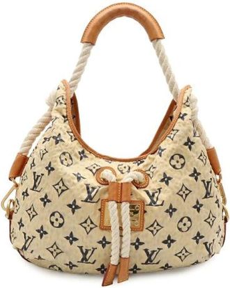 Louis Vuitton Pre-owned Sac bandouli&egrave;re en nylon Bulle MM Cruise Line - Femme - Pre-owned - Beige - Taille: ONE Size
