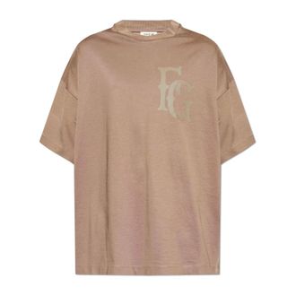 Fear of God Homme, Tops, Brun, Taille: L Cotton Rayon 43 Short Sleeve Tee