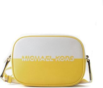 Michael Kors Femme, Sacs, Multicolore, Taille: ONE Size Sac bandouli&egrave;re en toile bicolore