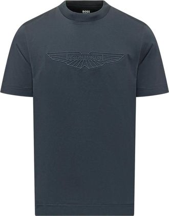 HUGO BOSS Homme, Tops, Bleu, Taille: XS Polo en coton &agrave; manches courtes