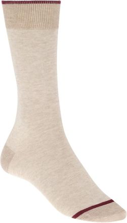 Boggi Milano Homme, Sous-v&ecirc;tements, Beige, Taille: ONE Size Micro Striped Socks