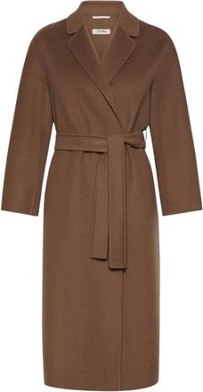 Max Mara Femme, Manteaux, Brun, Taille: 42 FR Belted Manteaux