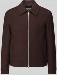 Selected Blouson aus Woll-Mix mit Zweiwege Rei&szlig;verschluss