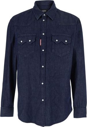Dsquared2 Homme, Chemises, Bleu, Taille: L Denim Shirt