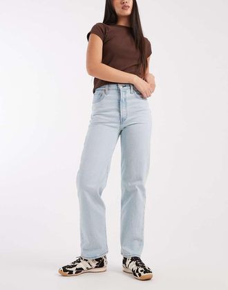 Levi's Ribcage - Straight Jeans in Hellblau