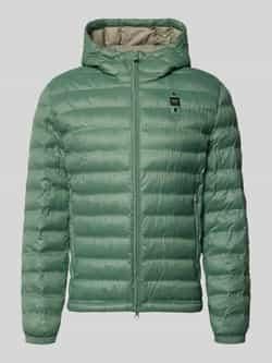 Blauer Steppjacke mit Zweiwege-Rei&szlig;verschluss Modell Charles